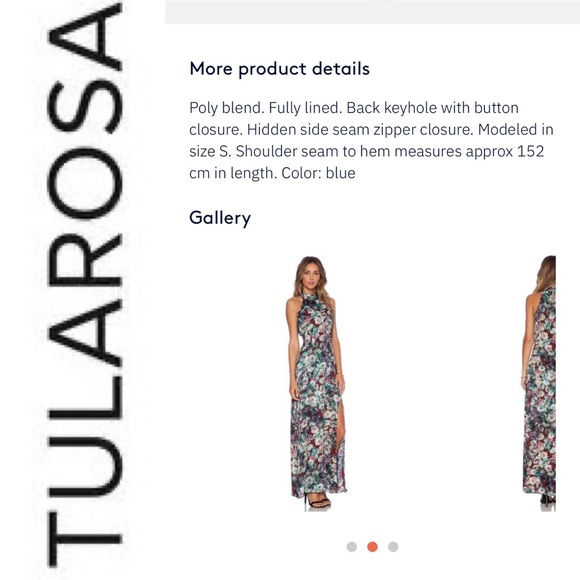 Tularosa | Dresses | Tularosa Revolve Brooke Floral Maxi Dress | Poshmark